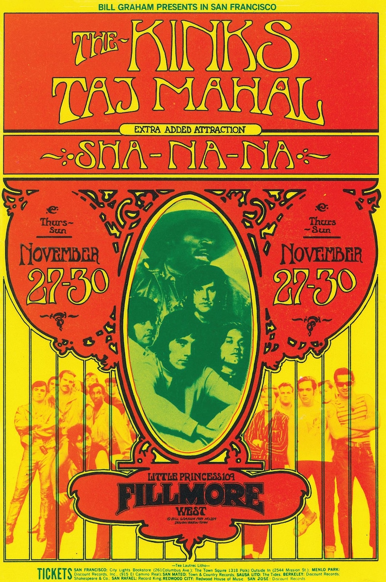 Classic Kinks and Taj Mahal Poster - Etsy