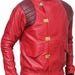 Men’s Akira Shotaro Kaneda Red Capsule Logo Text Faux Leather Cosplay ...