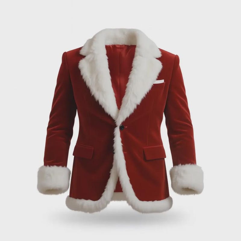 Red Christmas Jacket Men - Etsy