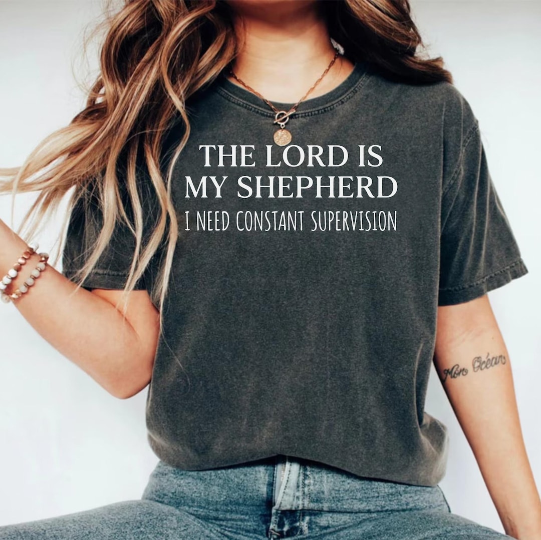 Funny Lord is My Shepherd T-shirt, Christian Humor Tee, Constant ...