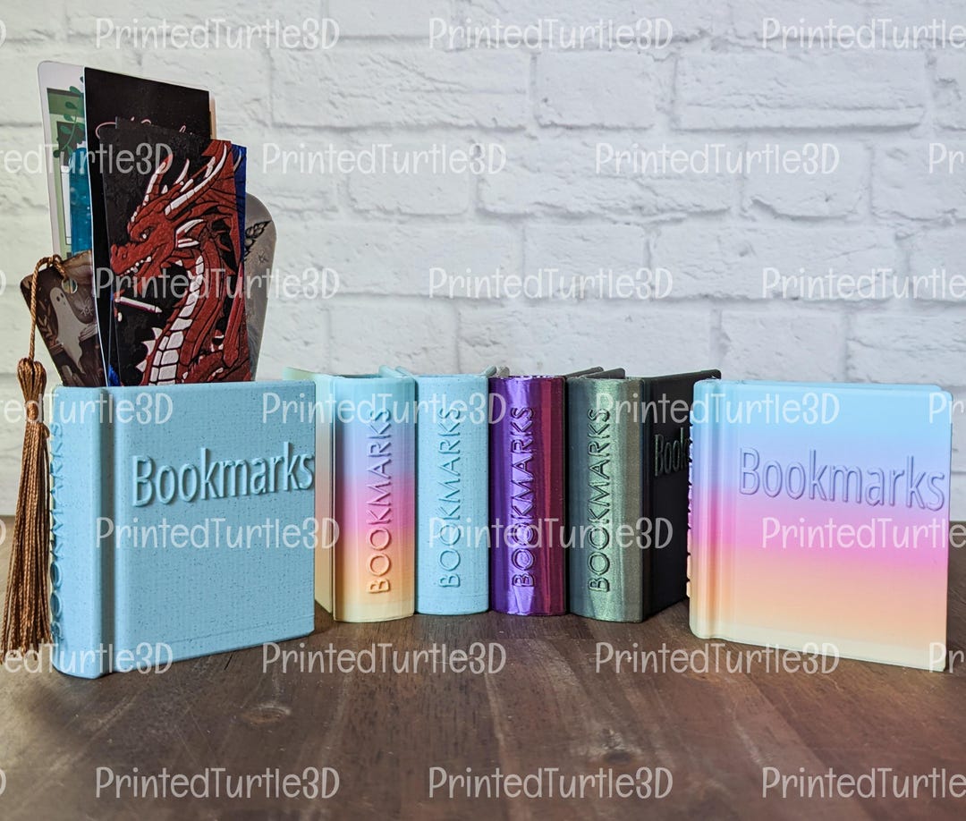 3D Printed Book-shaped Bookmark Holder: Booktok Bookshelf Decor - Etsy