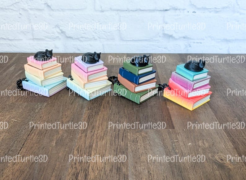 Bookstack 3D Clicker - Colorful Book Stack - Enchanted Books - Mini ...