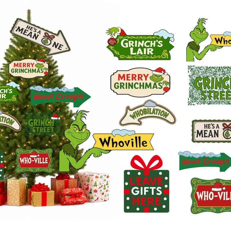 Grinch Signs - Etsy