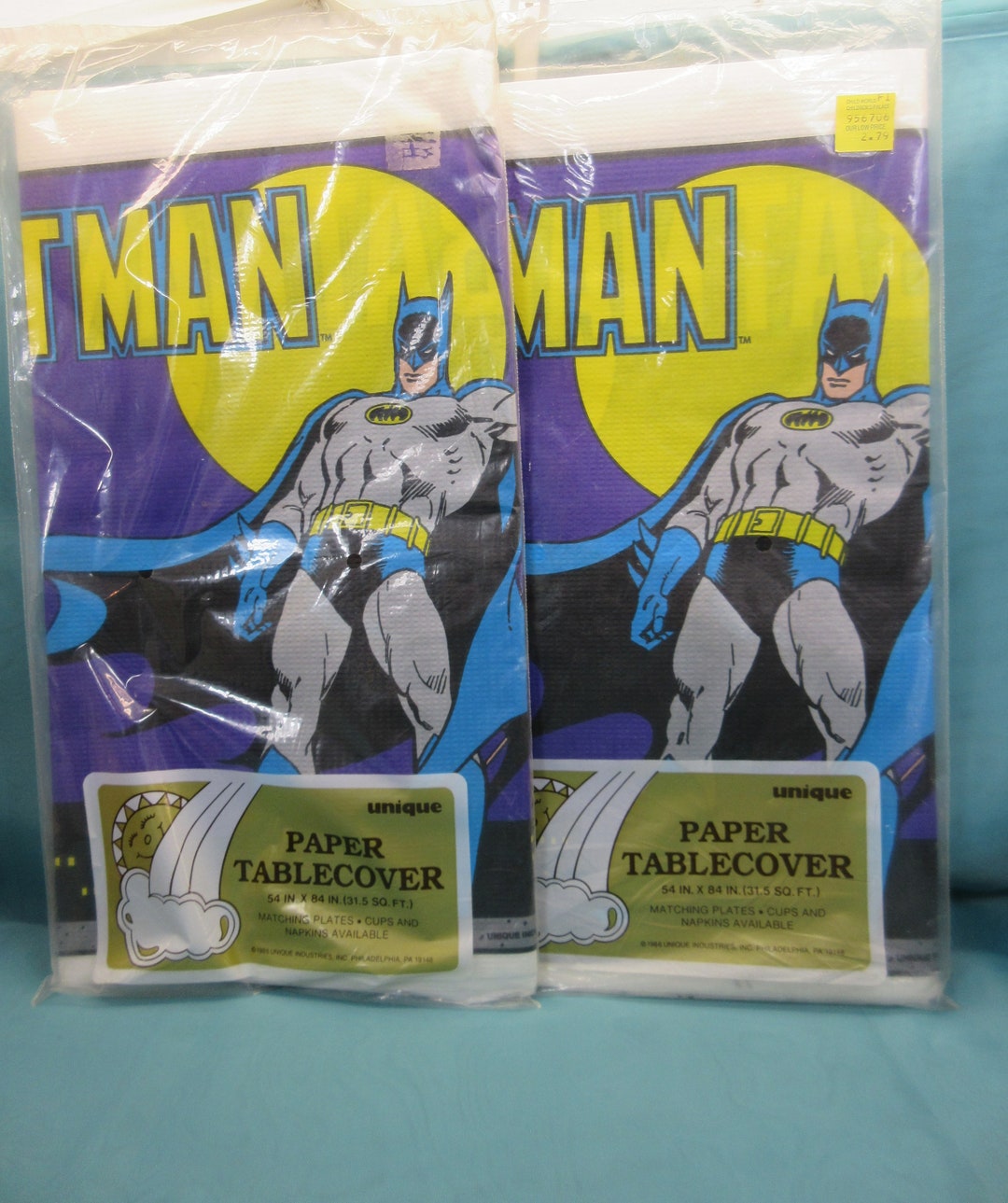 Pair of 1980's Batman Table Covers - Etsy