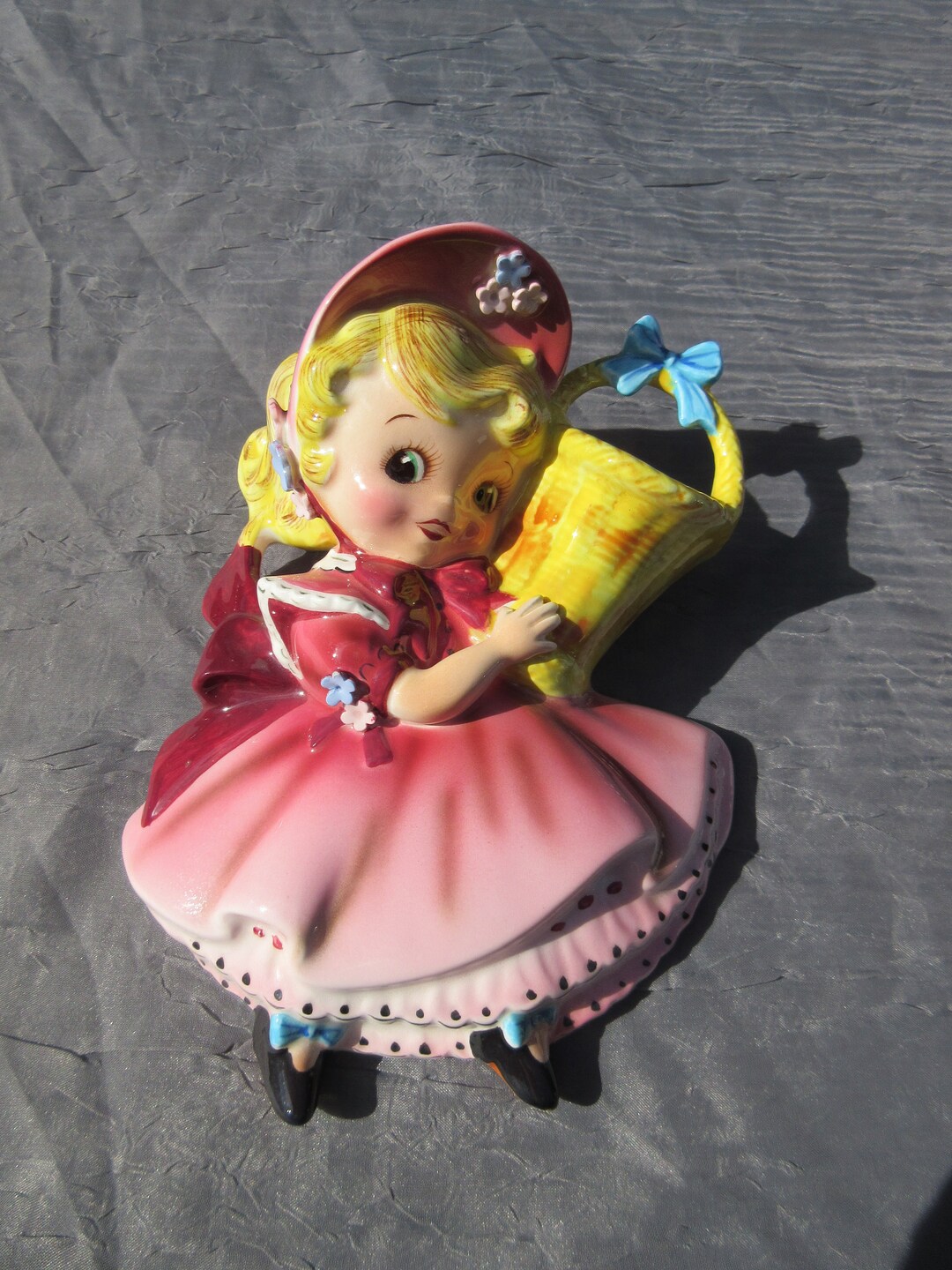 1950's Lefton Miss Dainty With Basket - Etsy