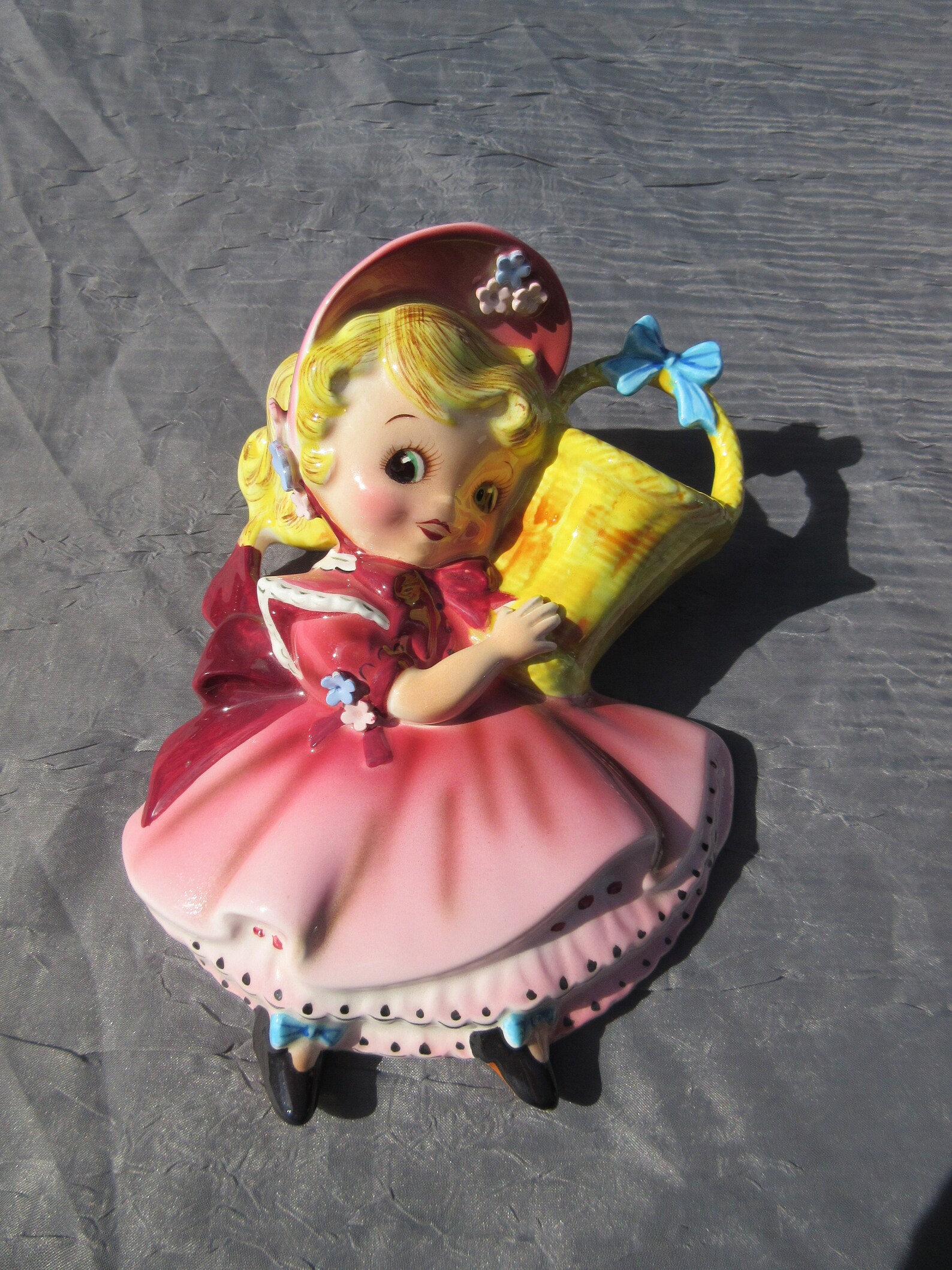1950's Lefton Miss Dainty With Basket - Etsy