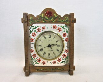 Reverse Painted Glass Clock - Etsy