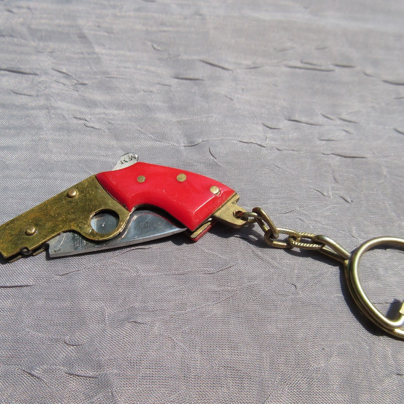 Small Pocket Knife Key Ring - Etsy