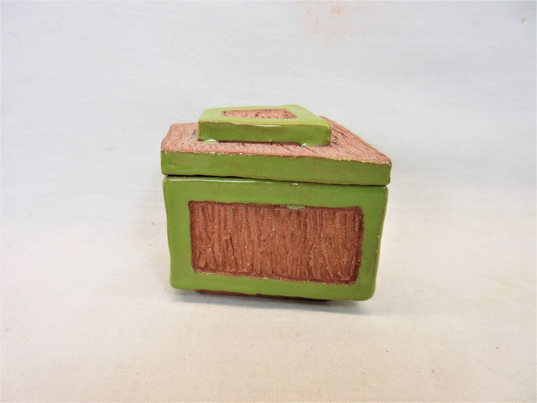 Slab Made Red Clay Trinket Box - Etsy