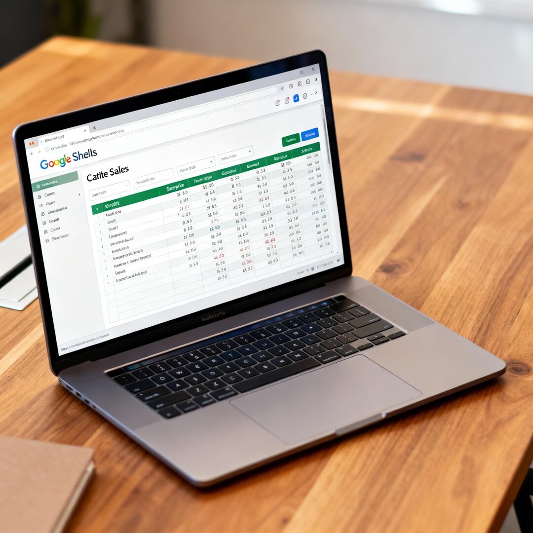 Cattle Sales Tracker Excel Template: Livestock Market Report (digital ...