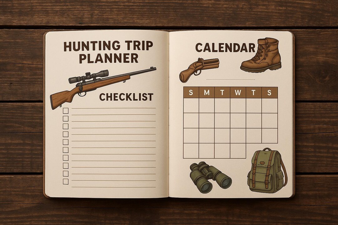 Hunting Trip Planner Template: Printable Hunt Organizer (digital ...