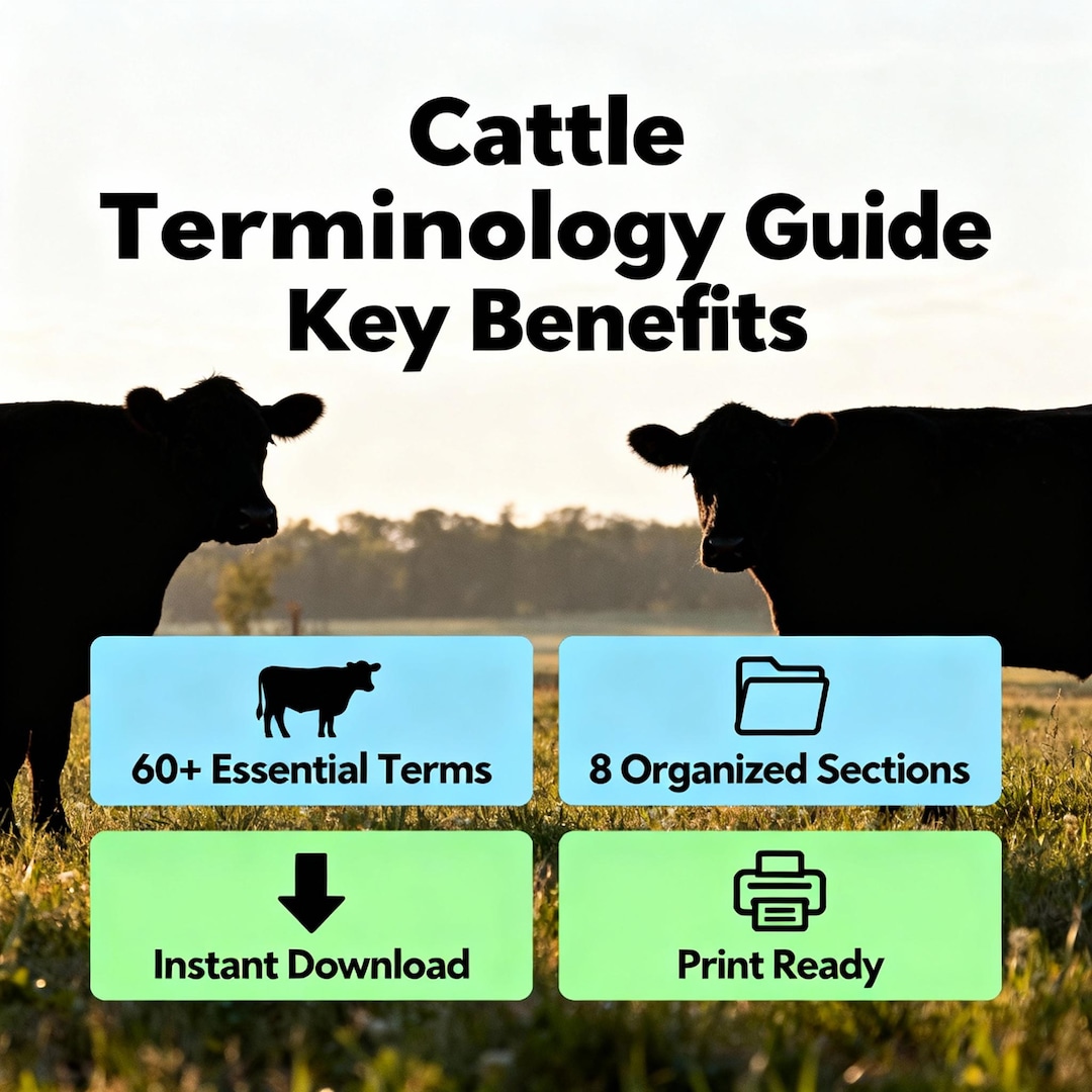 Cattle Terminology Quick Reference Guide | 60+ Beef Cattle Definitions ...