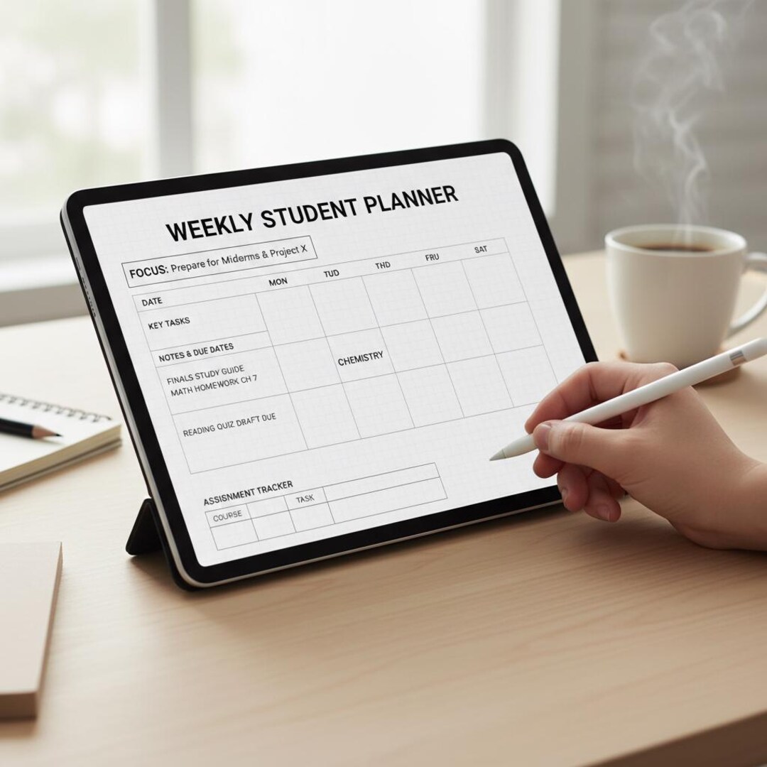February 2026 Student Digital Planner | Minimalist Editable Google ...