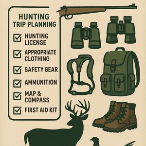 Hunting Trip Planner Template: Printable Hunt Organizer (digital ...