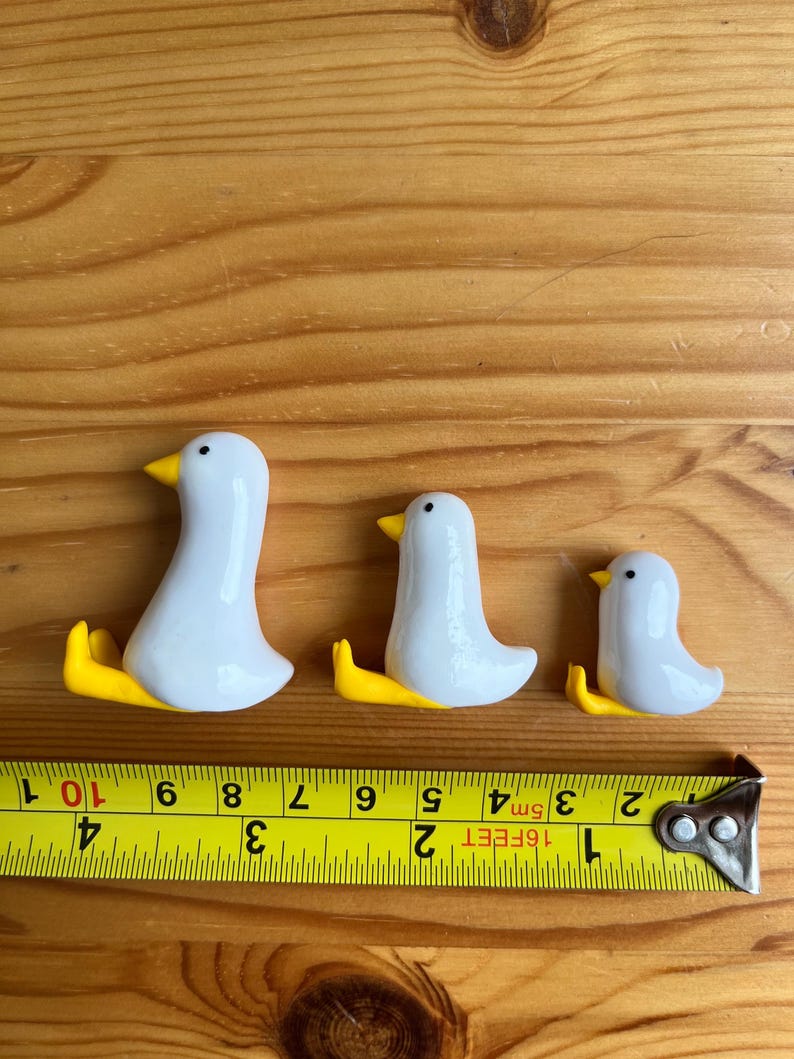 Handmade Polymer Clay & Resin Duck Trio – Cute Desk Decor, Whimsical ...