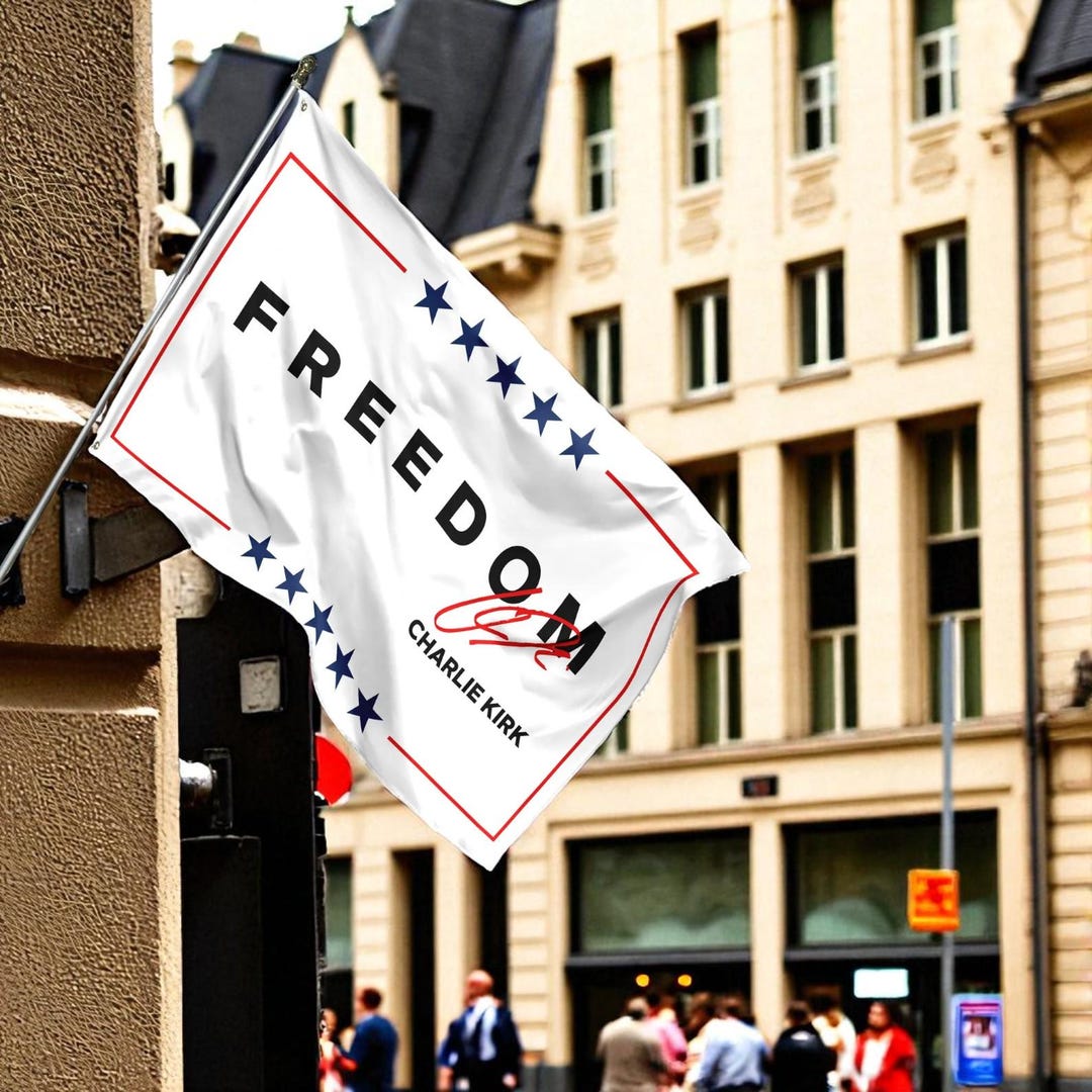 Charlie Kirk Freedom House Flag – Political Awareness Activist Flag ...