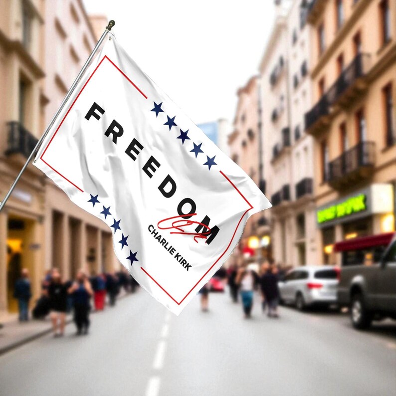 Charlie Kirk Freedom House Flag – Political Awareness Activist Flag ...