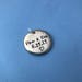 Custom Hand Stamped Pewter 1" Circle Charm- You Personalize - Etsy