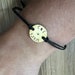 Personalized Anniversary Brass Disc Charm Hemp Bracelet (pick Your ...
