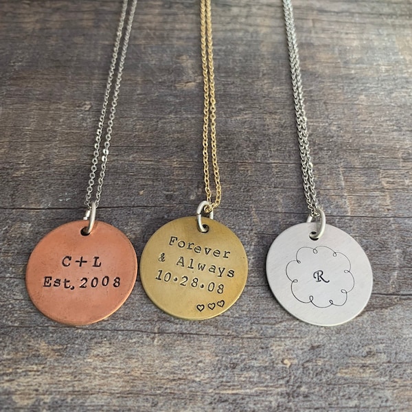 Hand Stamped Jewelry - Etsy