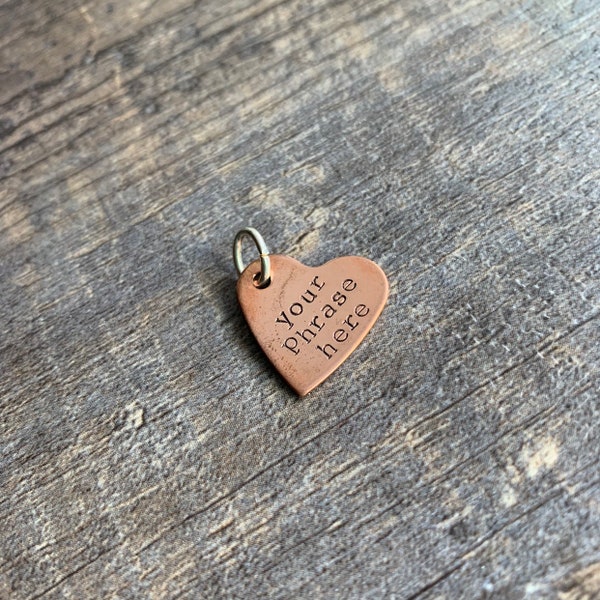 Stamped Metal Heart - Etsy