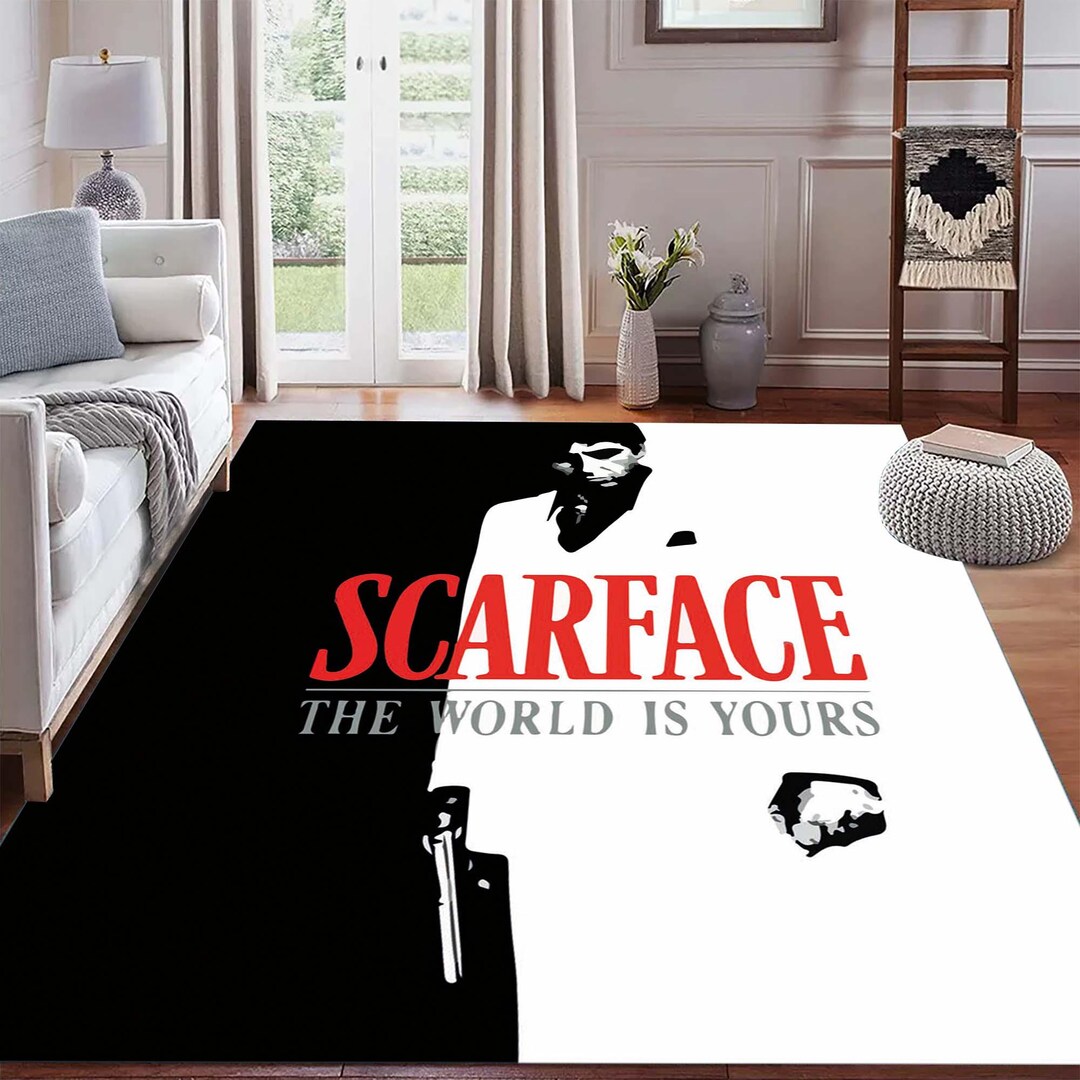 Scarface Rug, Movie Carpet, Gangster Style Floor Mat, Cult Classic Home ...