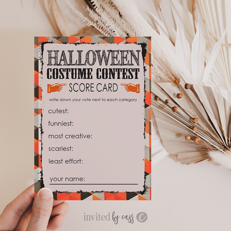 Halloween Contest Judging Forms - Etsy