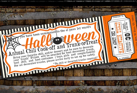 Halloween Chili Cook Off Flyer