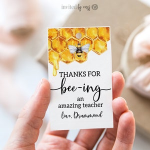 Teacher Appreciation Thank You for Bee-ing Amazing, Sweet as Can Bee ...