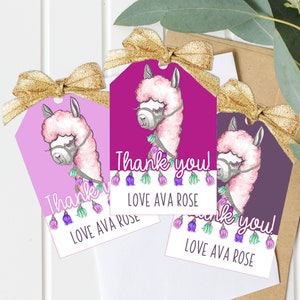 Llama Birthday Party Decorations, Cactus & Purple Flowers, Llama ...