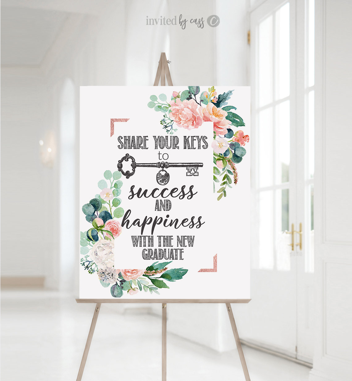 Graduation Advice and Wishes -floral - Signs + Bookmarks, Download ...