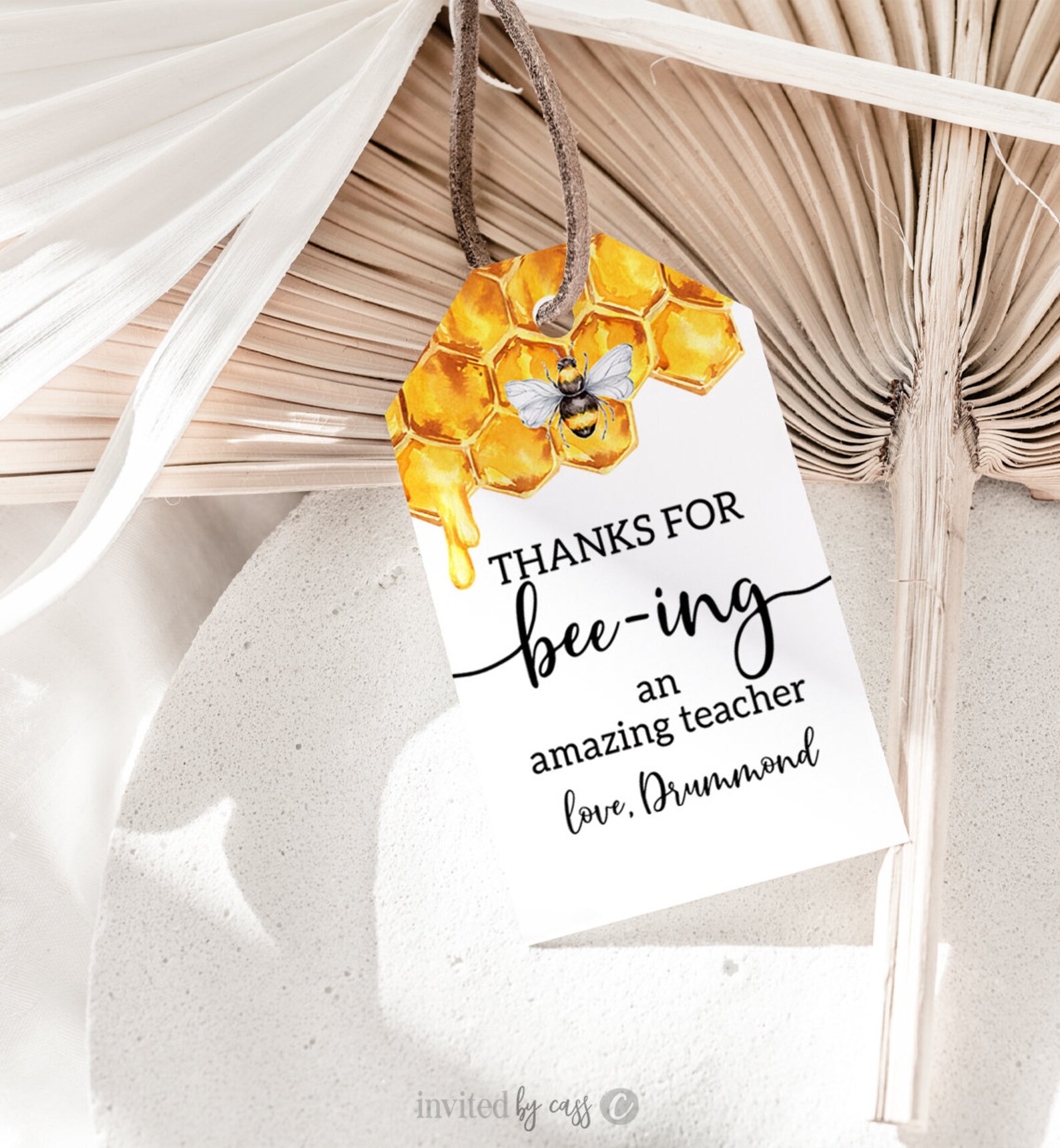 Teacher Appreciation Thank You for Bee-ing Amazing Sweet as | Etsy