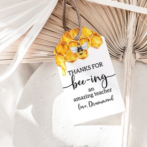 Teacher Appreciation Thank You for Bee-ing Amazing, Sweet as Can Bee ...