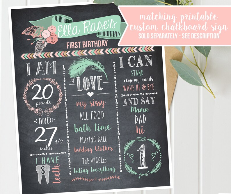 First Year Photo Banner L Wild One L 1 - 12 Months L Baby's First ...