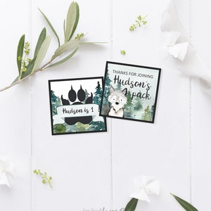 Wolf Party Cake & Cupcake Toppers | First Birthday, Second, Third ...