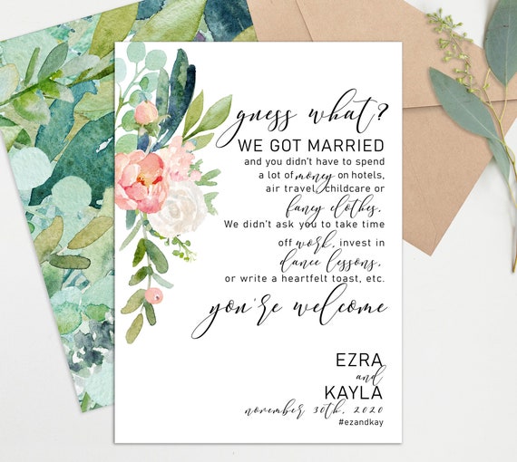 Funny Wedding Reception Invitations