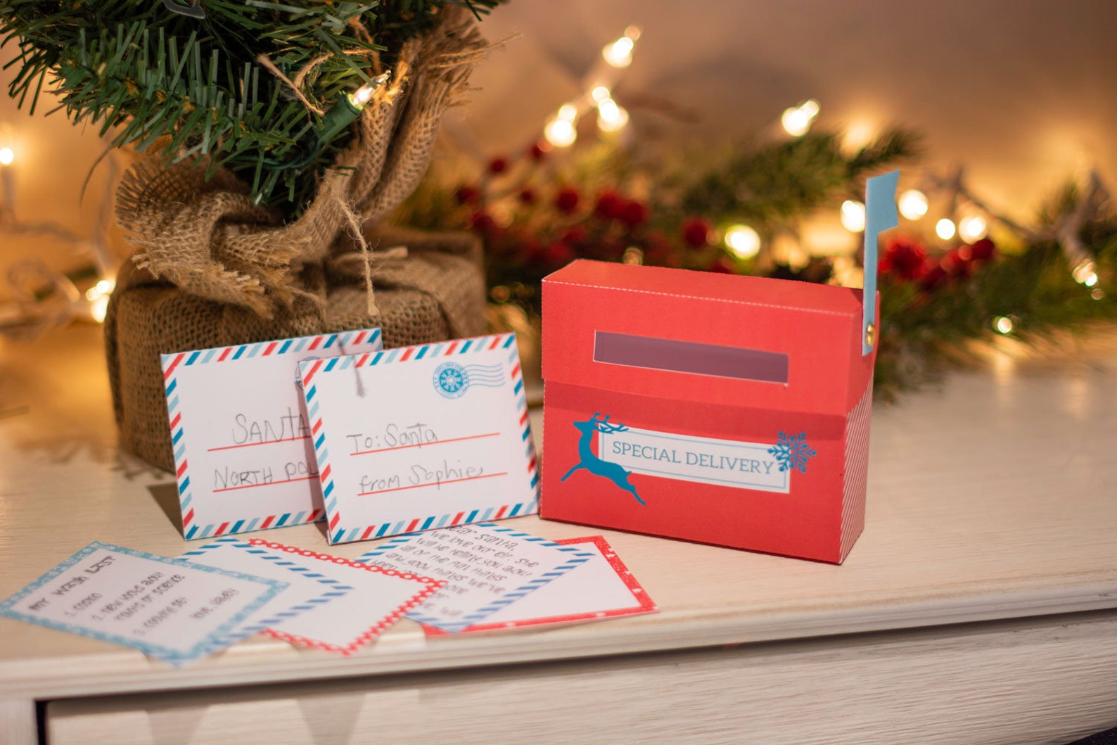 Printable Elf Letters Elf to Kids Christmas Mailbox Notes - Etsy