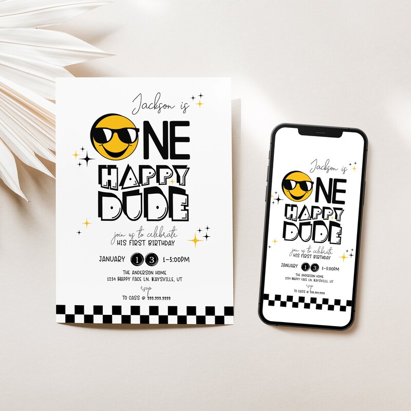 Emoji Invitation - Etsy