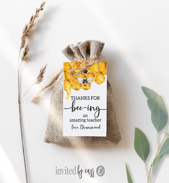 Teacher Appreciation Thank You for Bee-ing Amazing Sweet as | Etsy