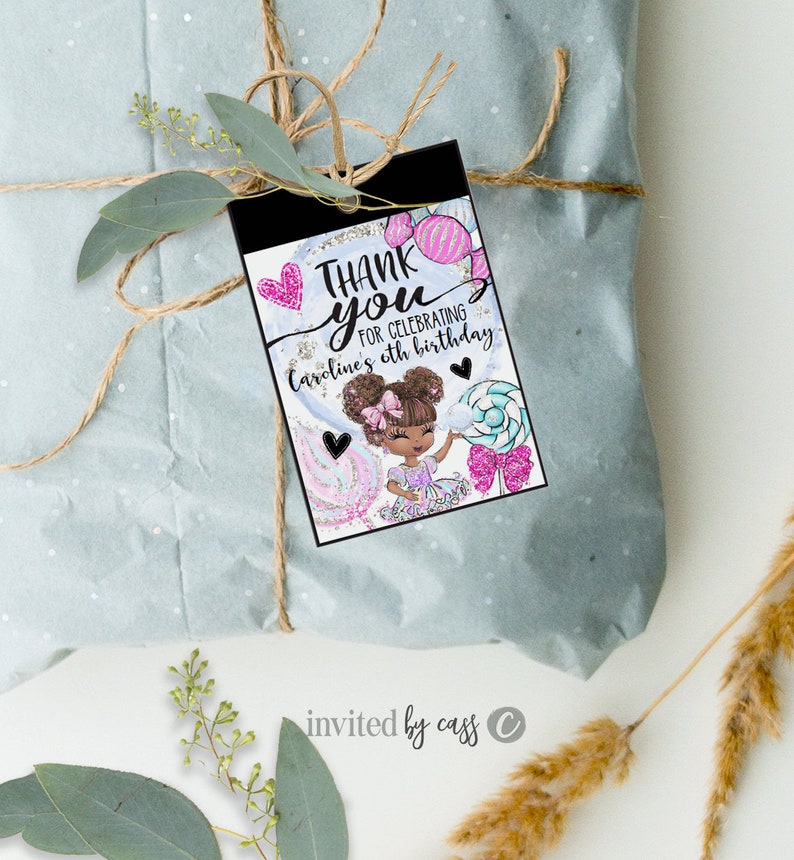 Editable Baby Doll Birthday Favor Tag Dolly & Me Party - Etsy