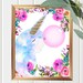 Narwhal Unicorn Under the Sea Party Decor Purple Floral Gold - Etsy