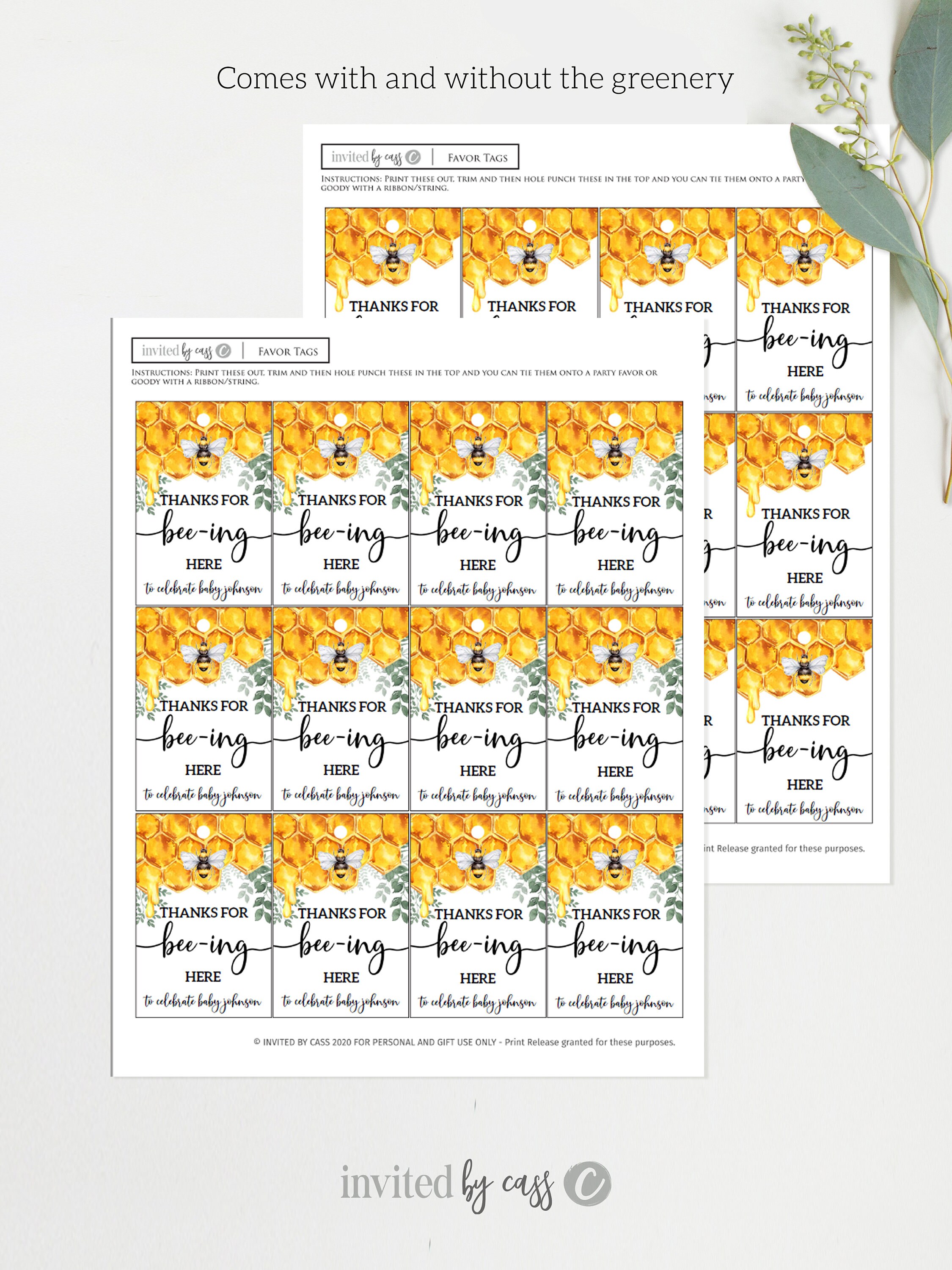 Teacher Appreciation Thank You for Bee-ing Amazing Sweet as | Etsy