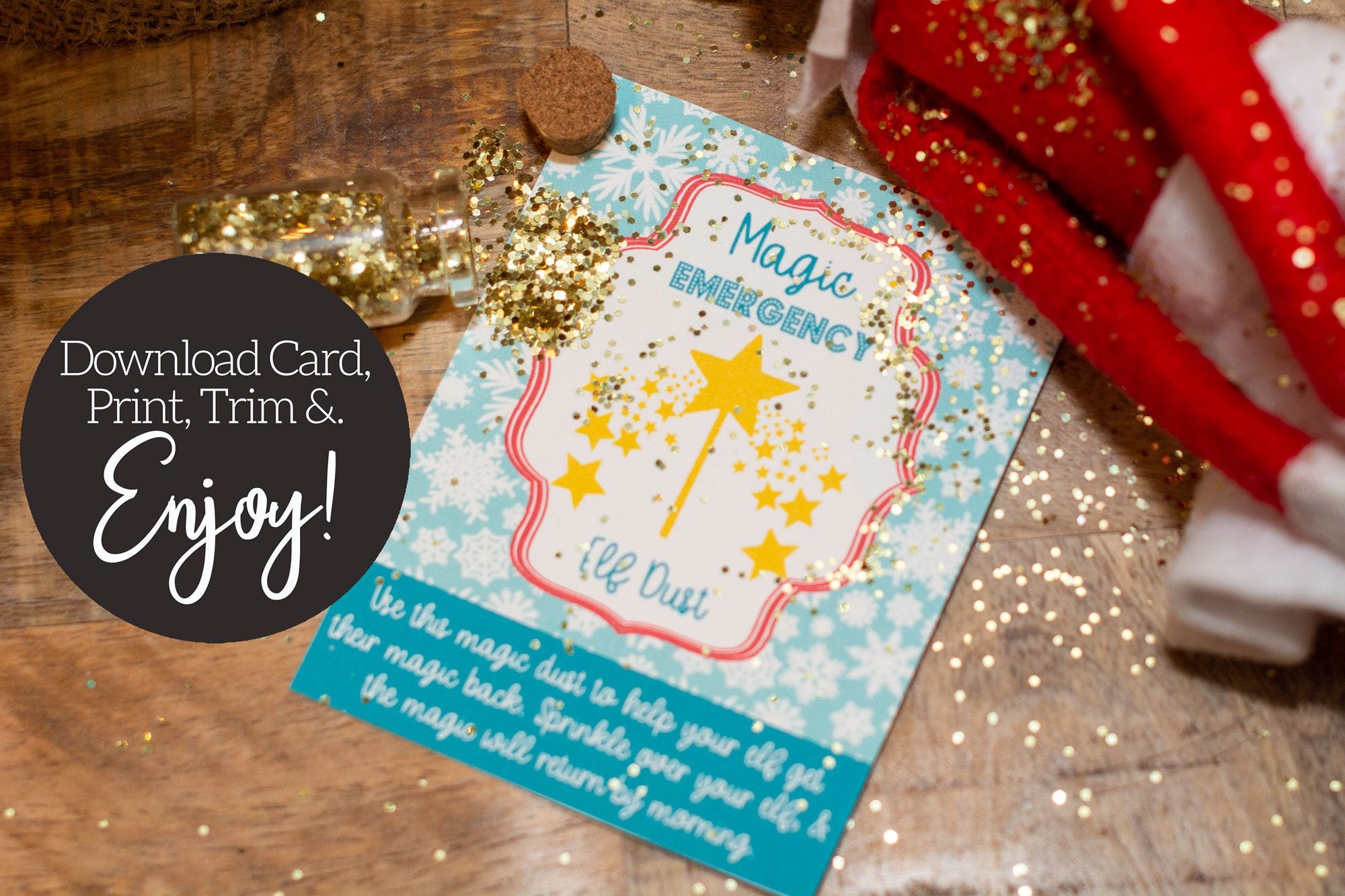 Magic Emergency Dust Elf Printable Elf Recovery Props - Etsy