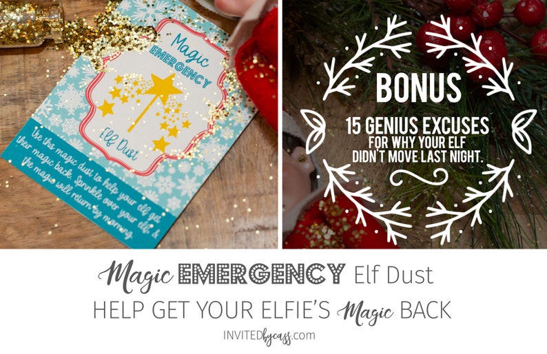 Magic Emergency - Dust Elf Printable - Elf Recovery - Props for the Elf ...