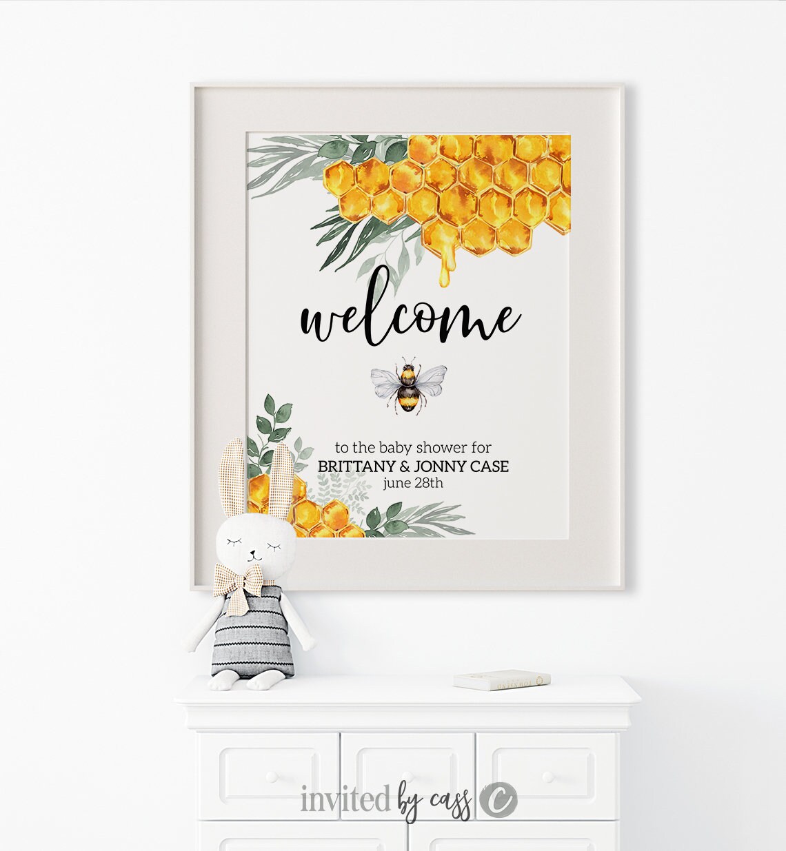 Bumble Bee Baby Shower Welcome Sign Baby Shower Welcome - Etsy