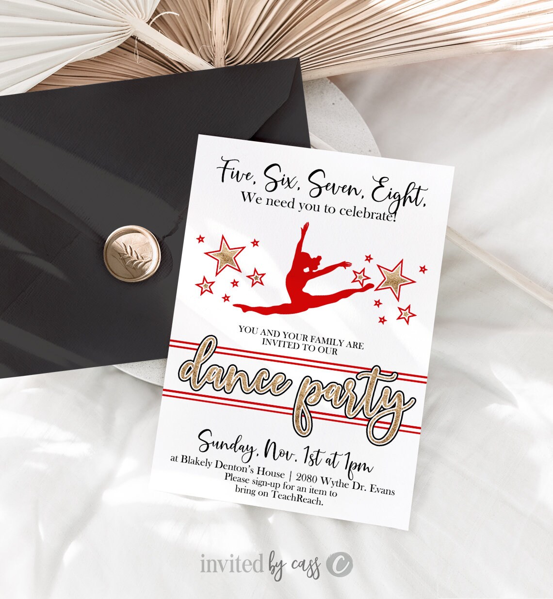 Dance Birthday Invitation Dance Team Party Editable Dancer - Etsy