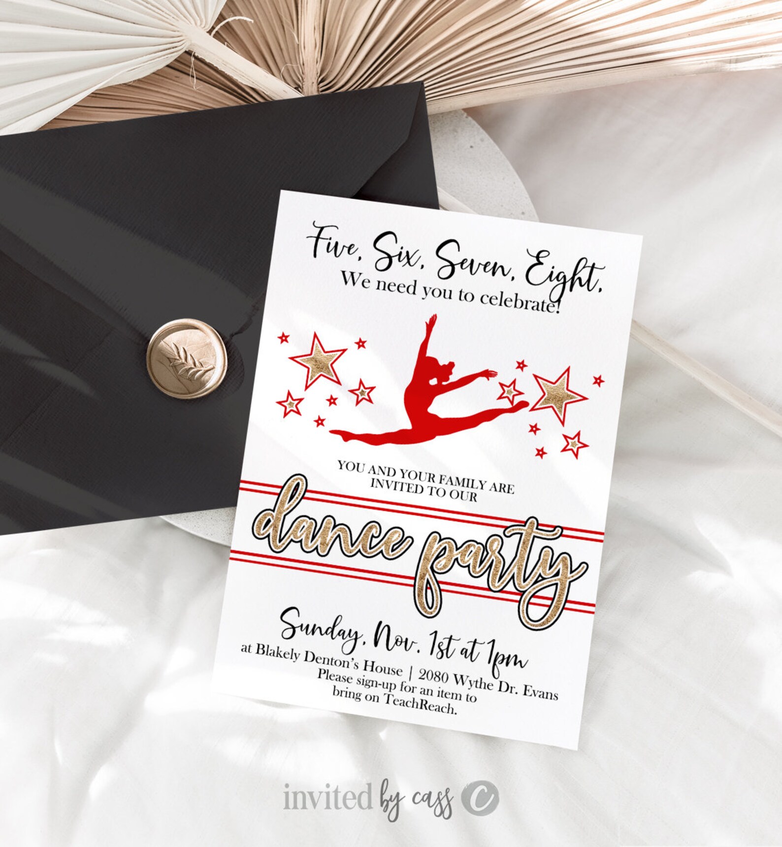 Dance Birthday Invitation Dance Team Party Editable Dancer - Etsy