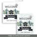 Wolf First Birthday Welcome Sign: Editable Poster (digital Download) - Etsy