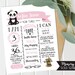 Panda Party Bundle Pink Panda Birthday Party Printable Decorations Set ...
