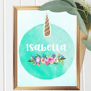 Narwhal Unicorn Under the Sea Party Decor - Purple Floral Gold ...